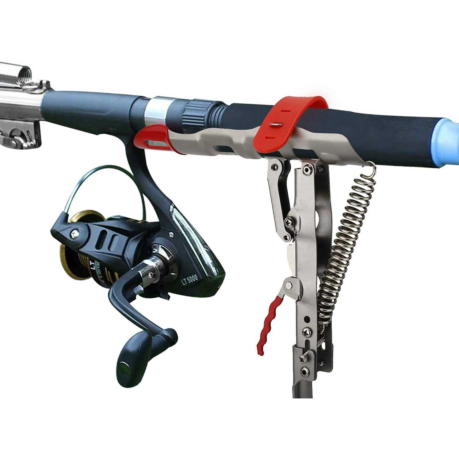 LBW Automatic Spring Fishing Rod Holder for Ground Bank Fishing Pole ...