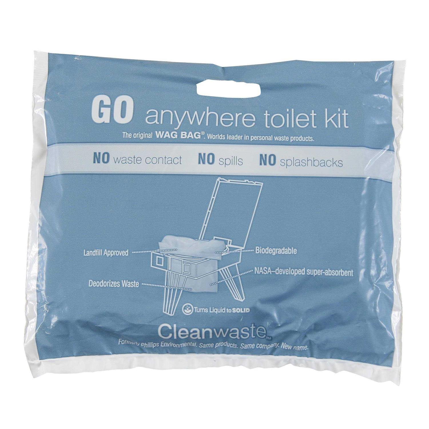 Cleanwaste Go Anywhere Toilet Kit - Sports Supplies Online Store