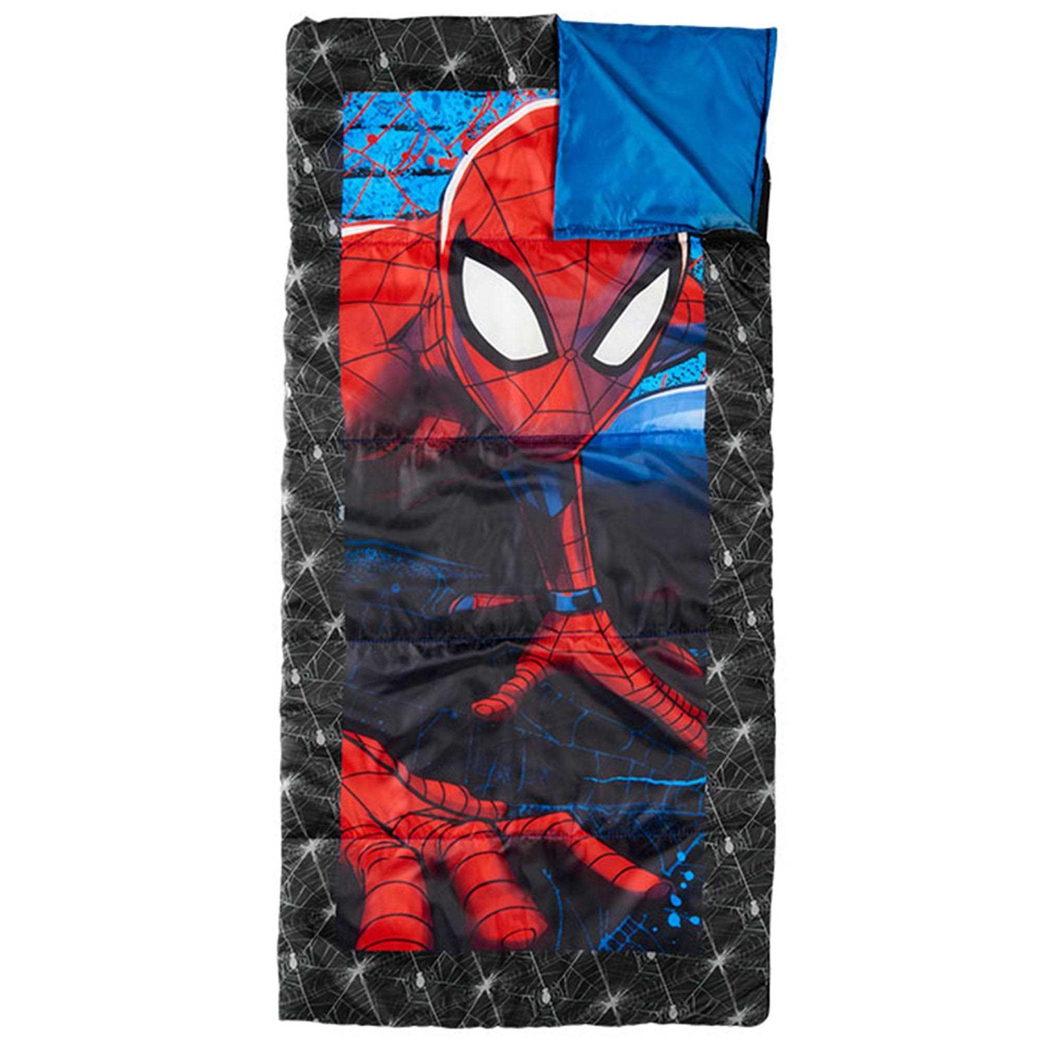 Marvel Spiderman Outdoors Kids Camping Set 4 pc with Tent and Sleeping ...