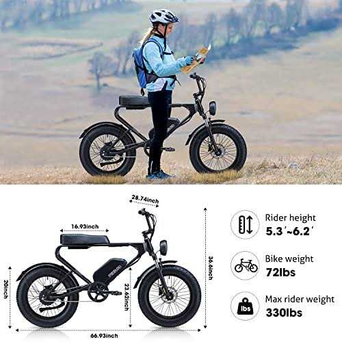 MEELOD Electric Bike Ebike with 750W Brushless Motor - Sports Supplies ...