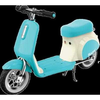 Razor Pocket Mod Petite Euro-Style Electric Scooter - Blue - Sports ...