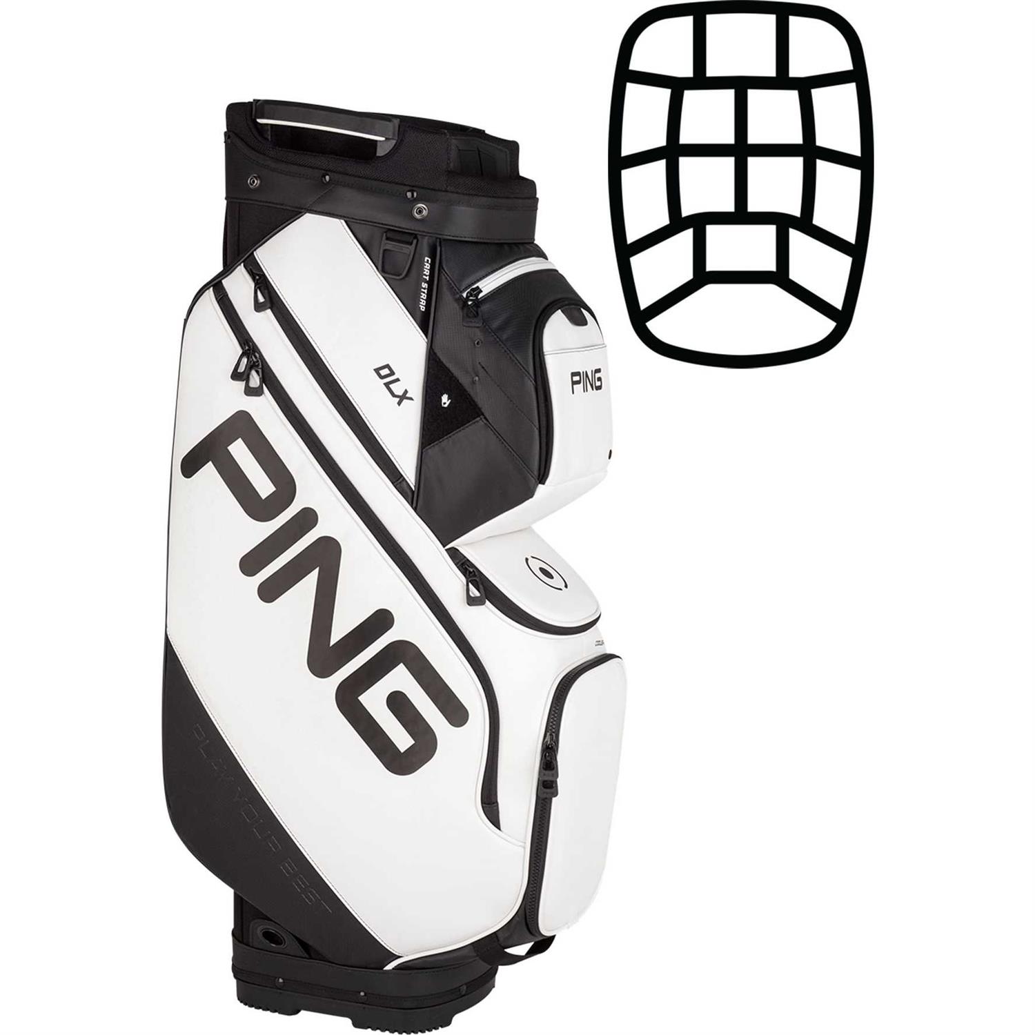 PING DLX Golf Cart Bag White/Black - Sports Supplies Online Store