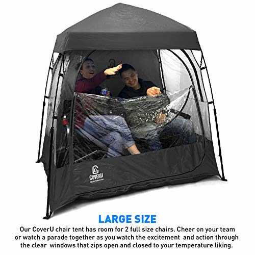 Easygoproducts CoverU Sports Shelter -Weather Tent Pod -Patented, Men's ...