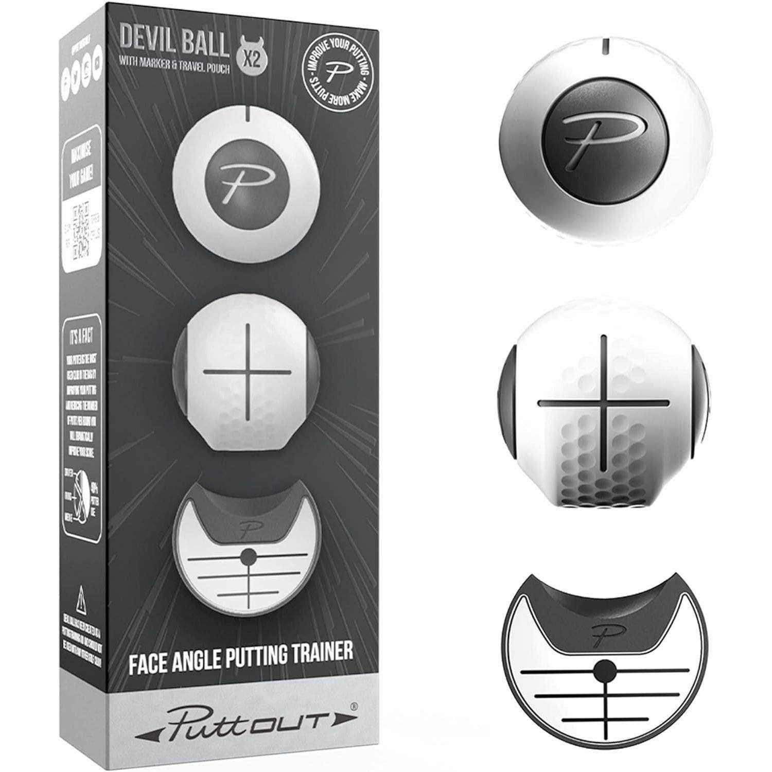 PuttOut Devil Ball Face Angle Trainer - Sports Supplies Online Store