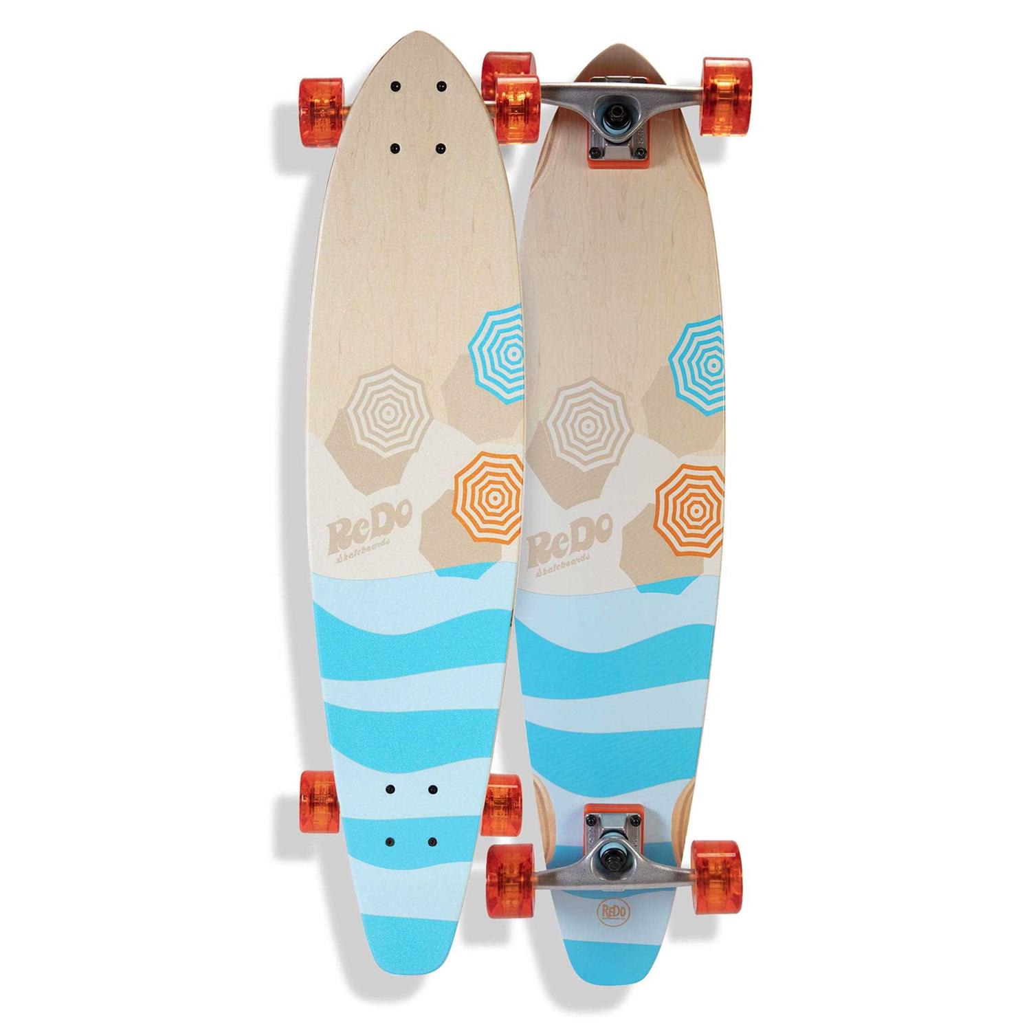 Redo Skateboard Co. 34.5 x 8 Longboard San Diego Umbrellas Complete ...