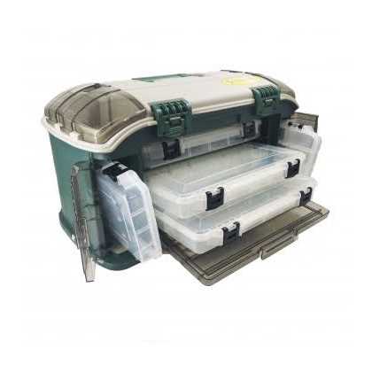 Plano Outdoor Sports Angled Fishing Tackle Box System - Sports Supplies ...