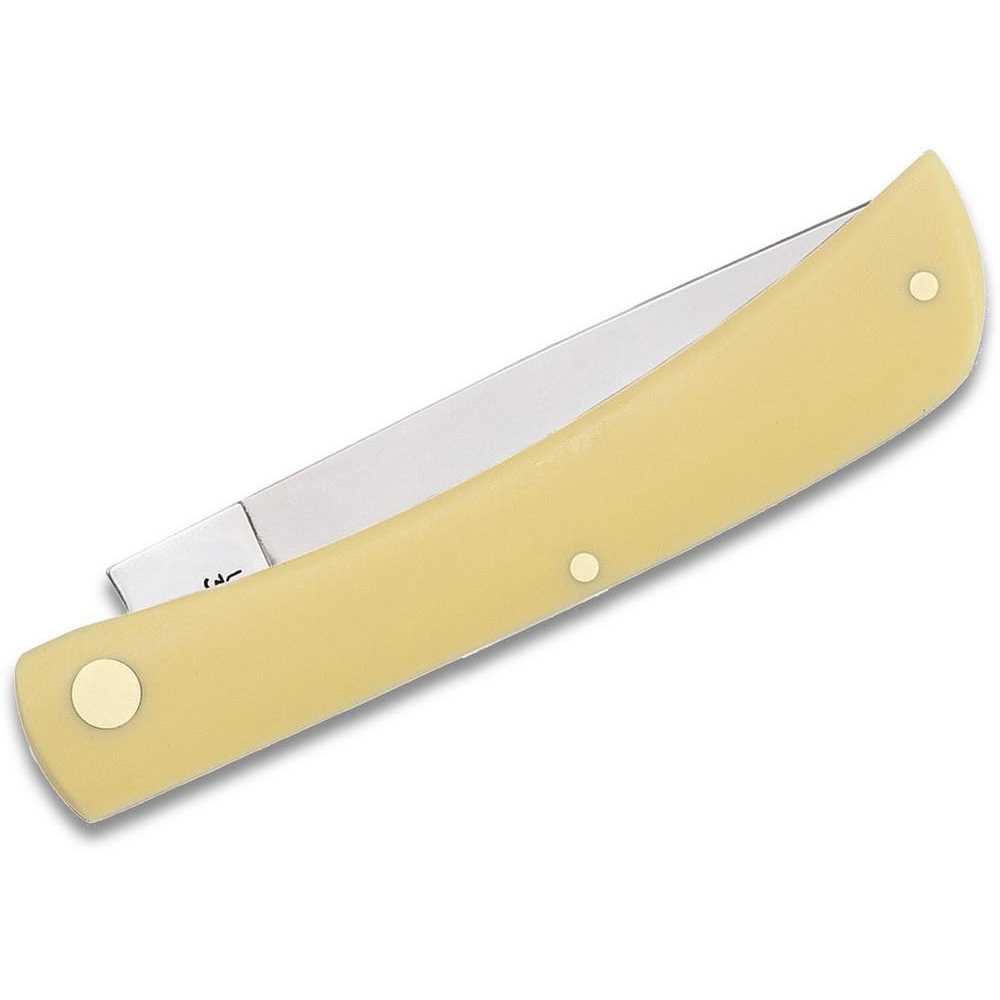 Case Cutlery Sodbuster Yellow Delrin Handle CV Steel Pocket Knife ...
