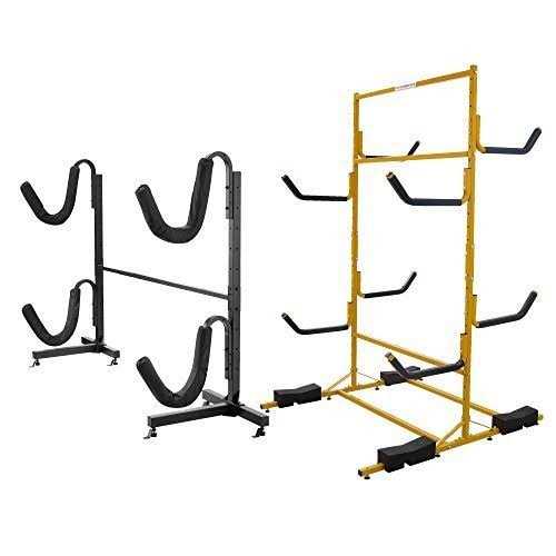 Rad Sportz Indoor Outdoor Freestanding Heavy Duty Two Kayak Storage ...