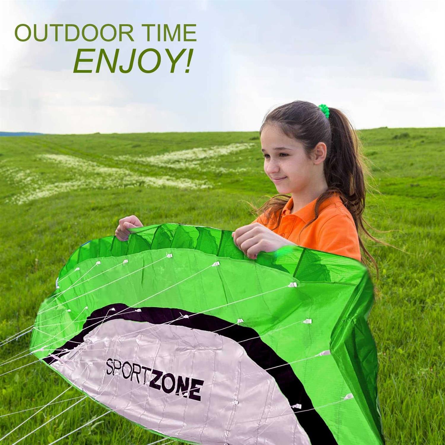 Hengda Kite 2.5m Dual Line Stunt Parafoil Kites Soft Stunt Kite for ...