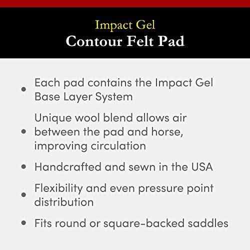 Impact Gel Contour Saddle Pad - Sports Supplies Online Store