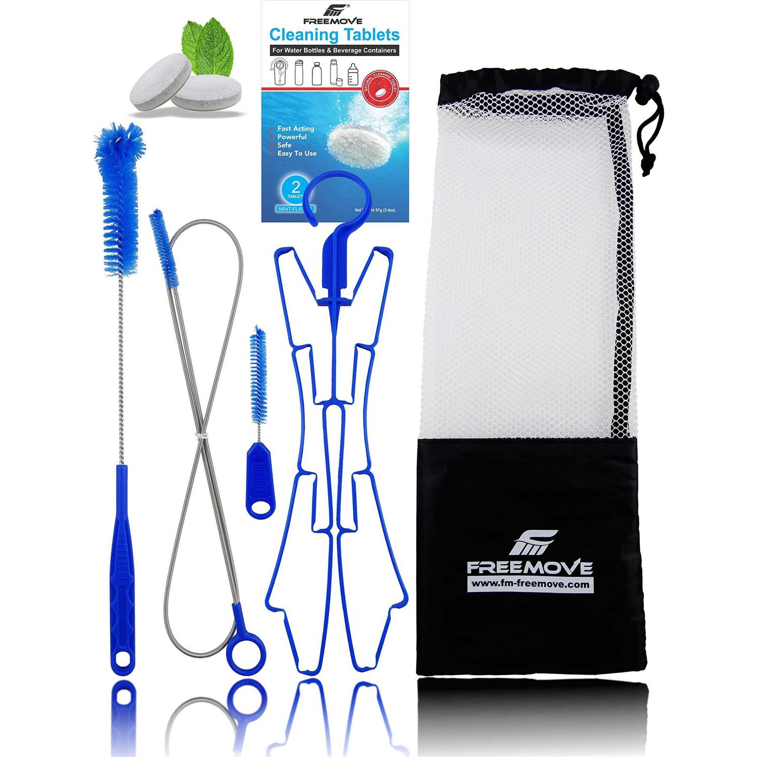 FREEMOVE Hydration Bladder Cleaning Kit 6in1 Clean and Maintain 2L and ...