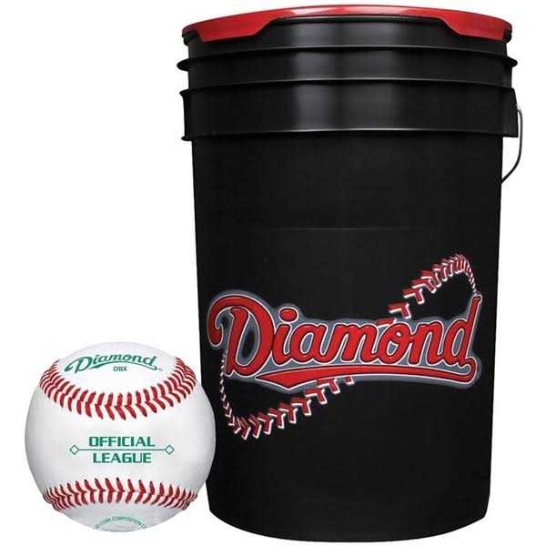 Diamond Bucket with 30 Baseballs - Sports Supplies Online Store