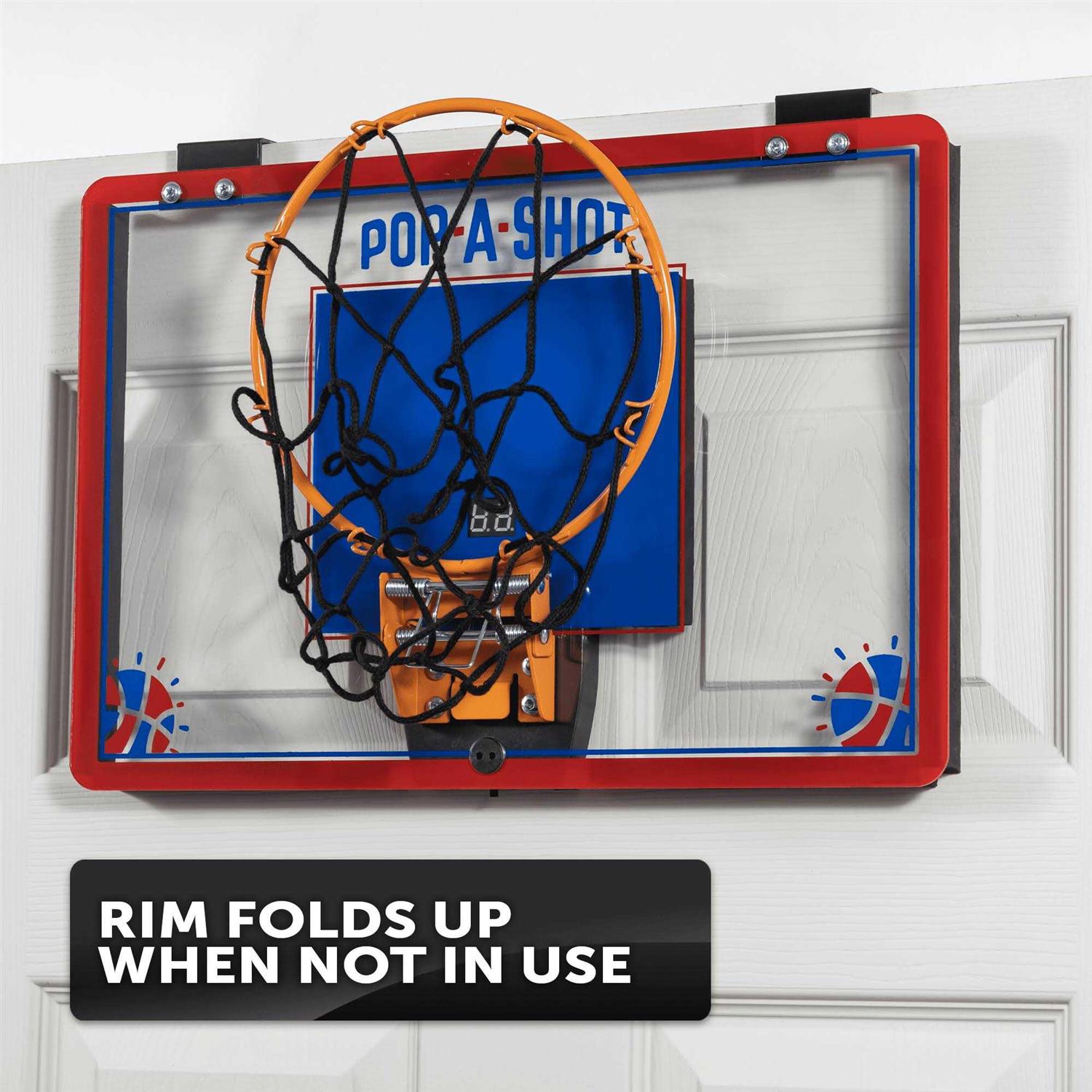 Pop-a-shot Slam Dunk over-the-door Mini Arcade Basketball Hoop - Sports ...