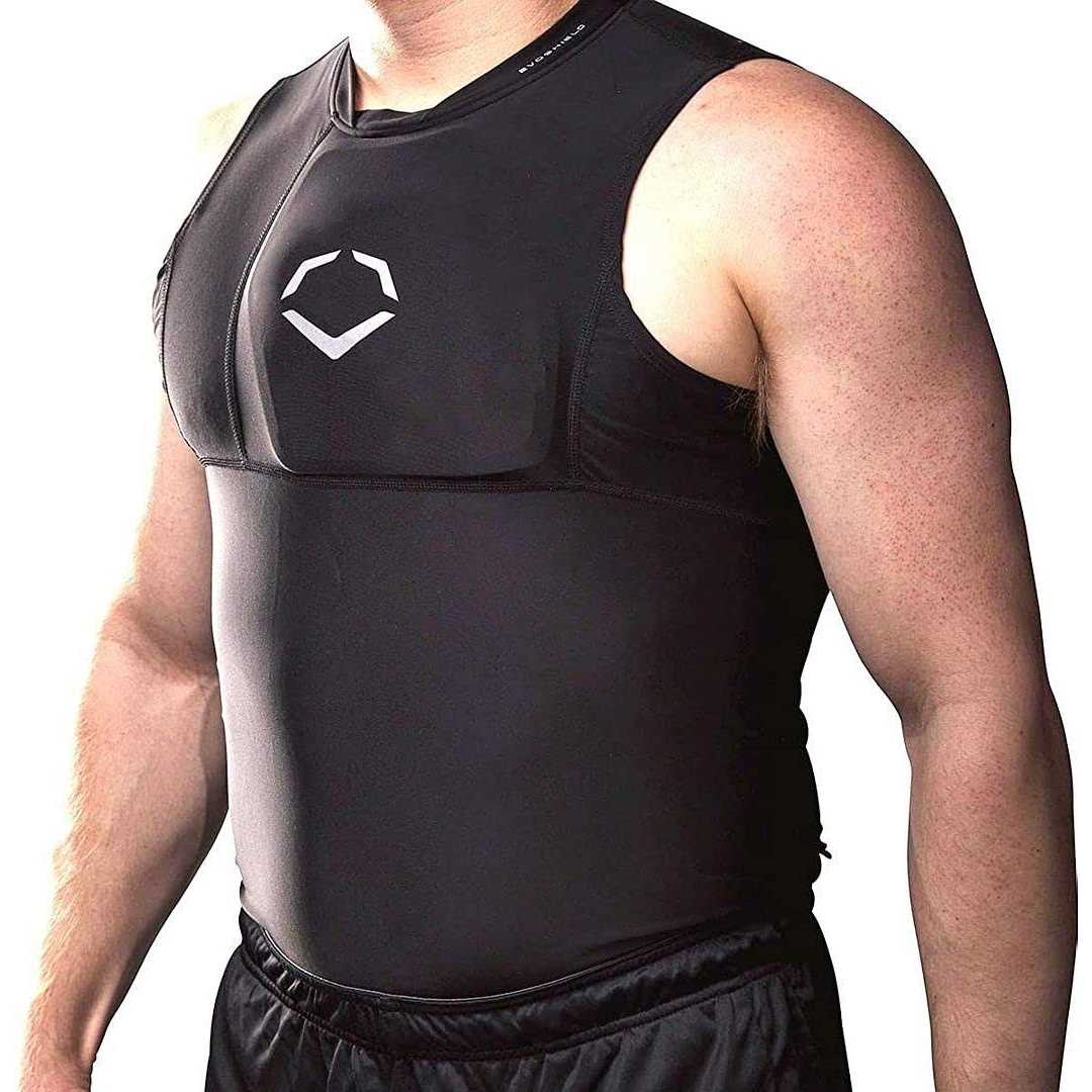 EvoShield NOCSAE Protective Chest Guard Shirt - Sports Supplies Online ...