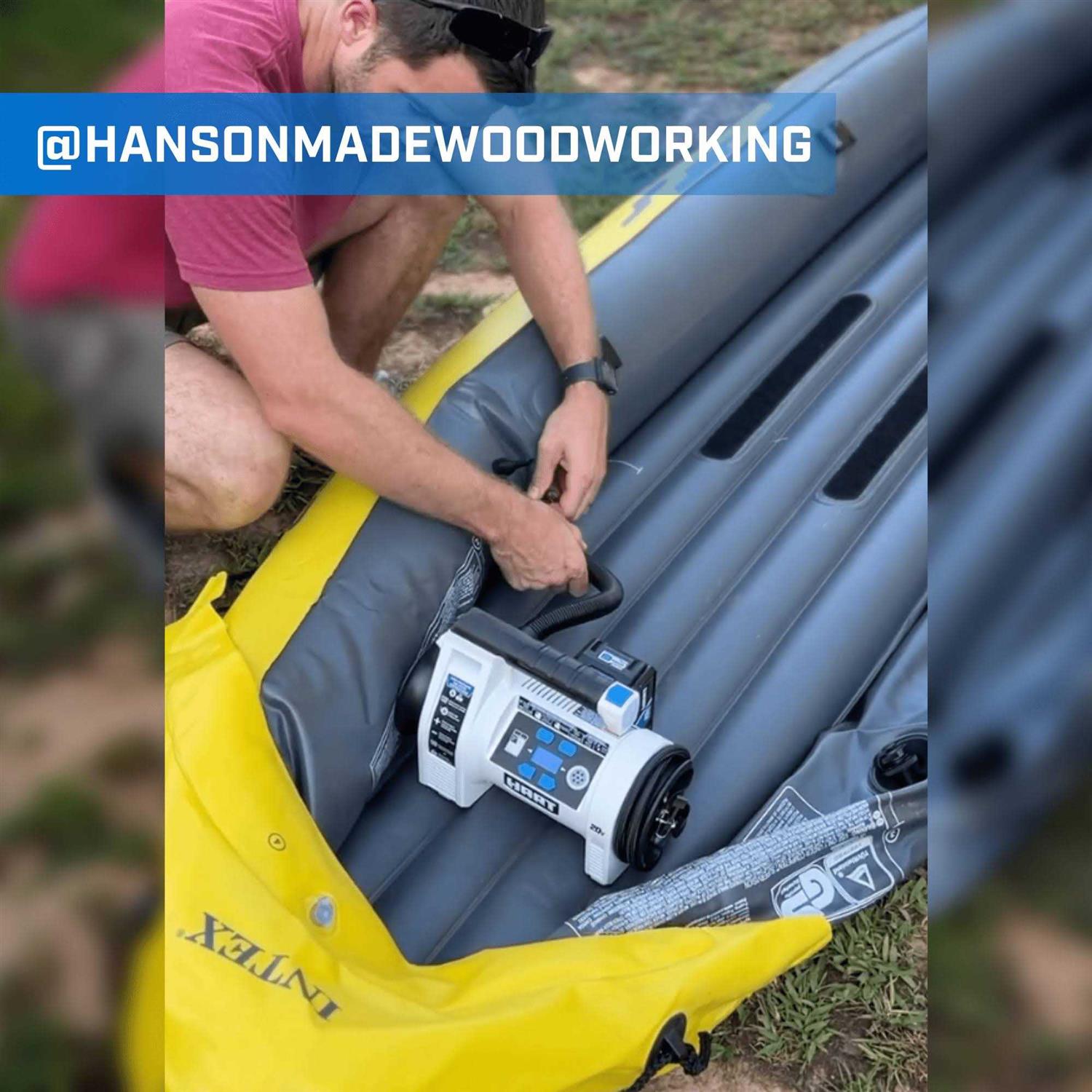 Hart 20-Volt Cordless Dual Function Digital Inflator - Sports Supplies ...