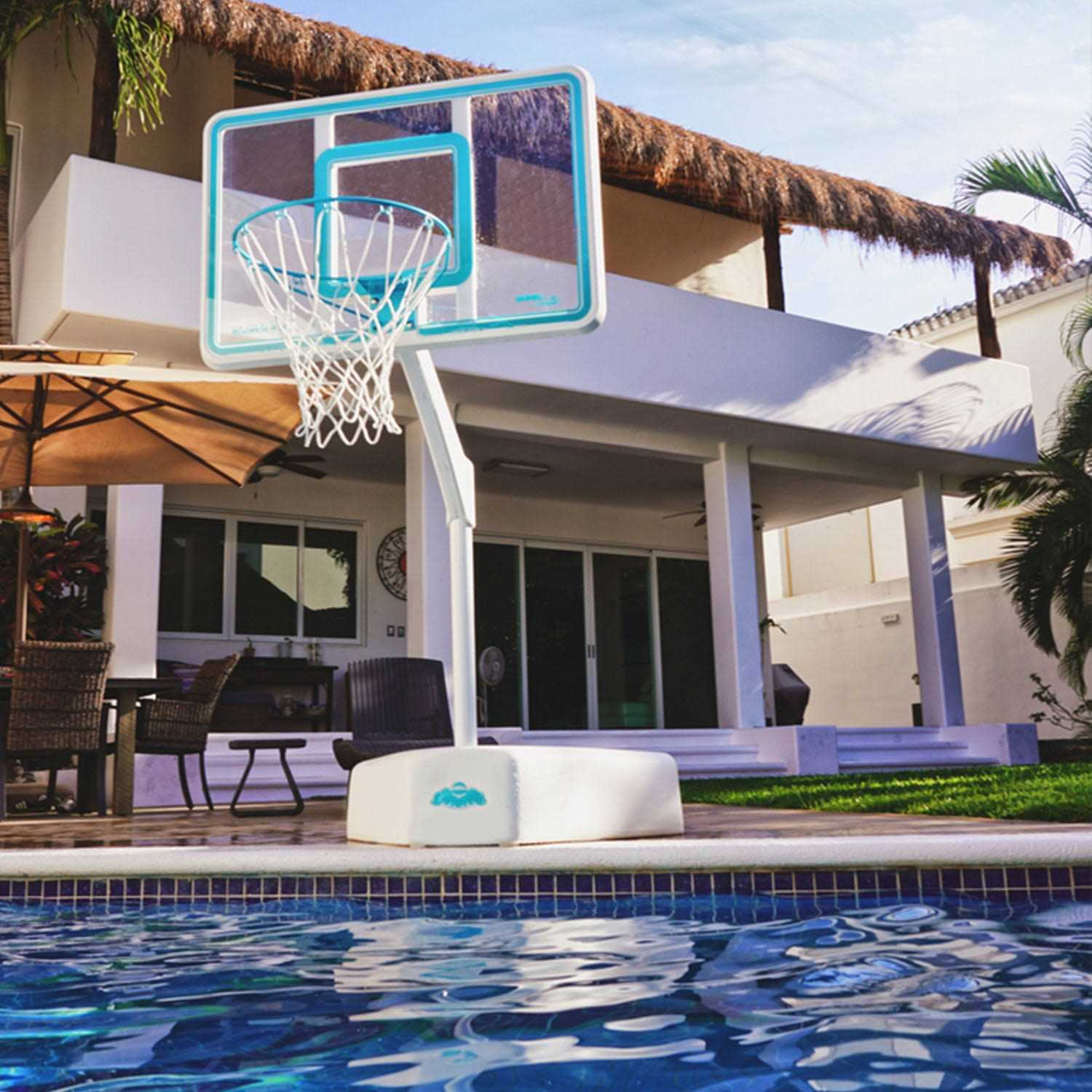 Dunn-Rite Splash & Shoot Outdoor Adjustable Height Swimming Pool ...