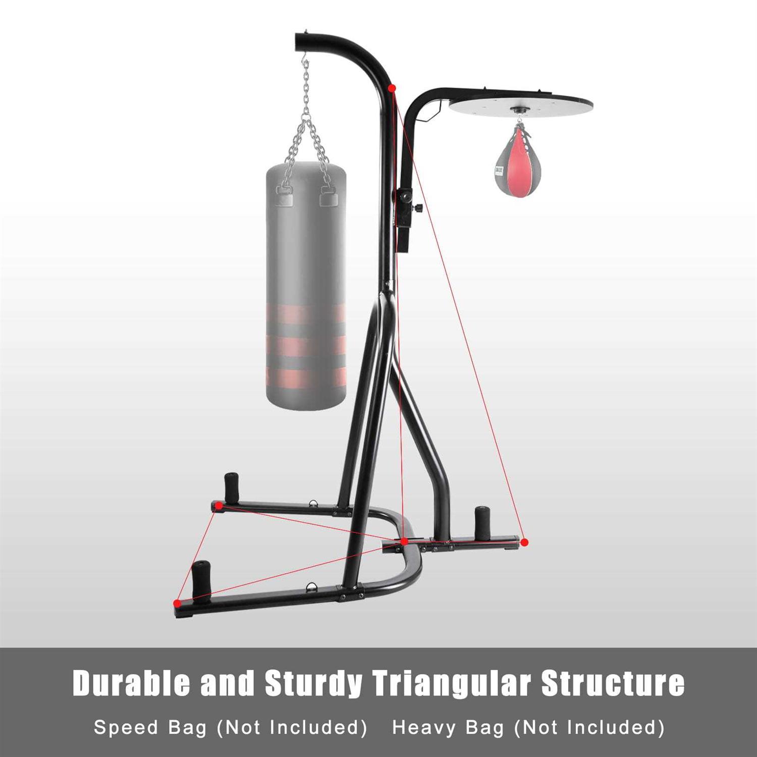 Lazy Buddy Heavy Punching Bag Stand, Height Adjustable Boxing Stand for ...