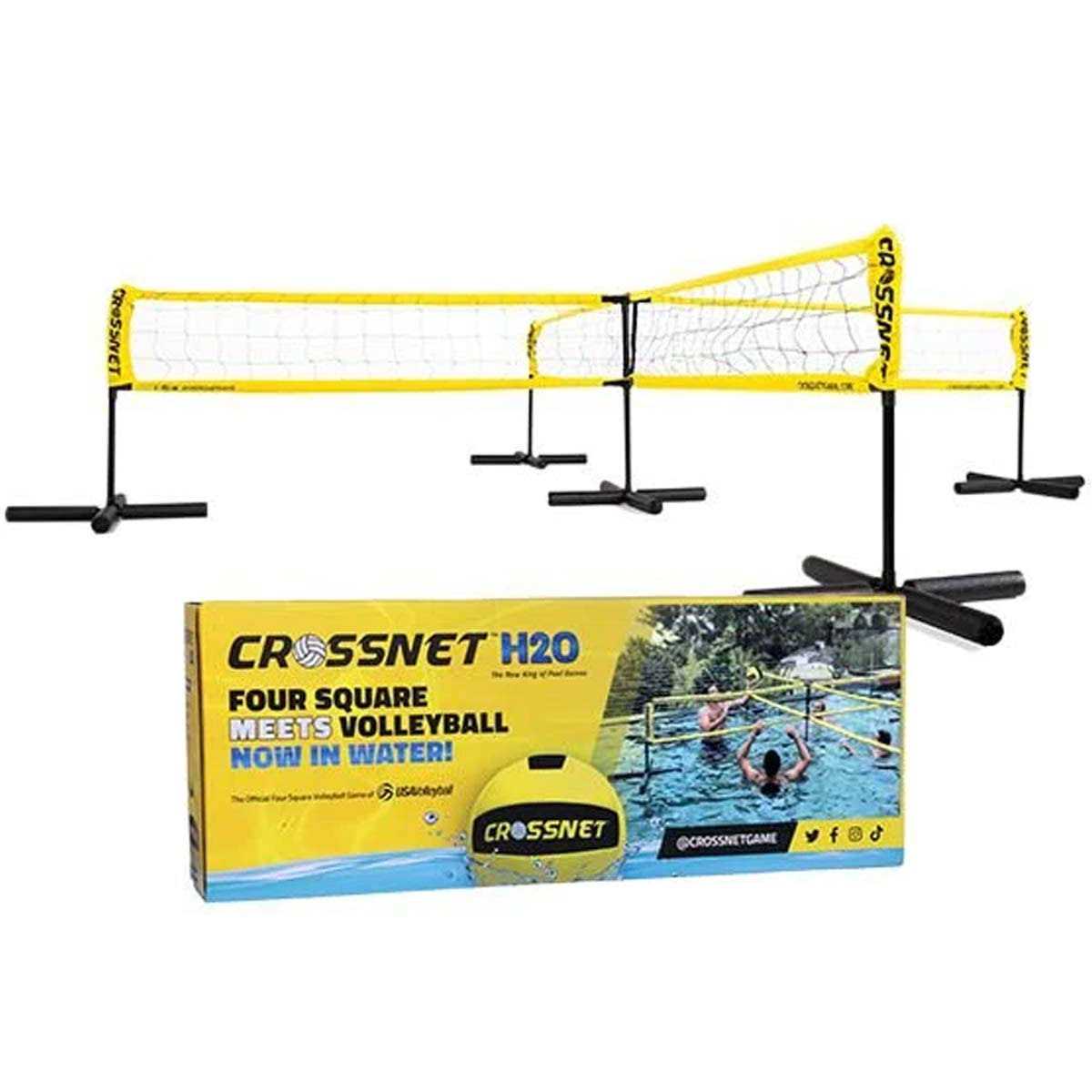 CROSSNET H2O Four Square Volleyball Pool Game - Sports Supplies Online ...