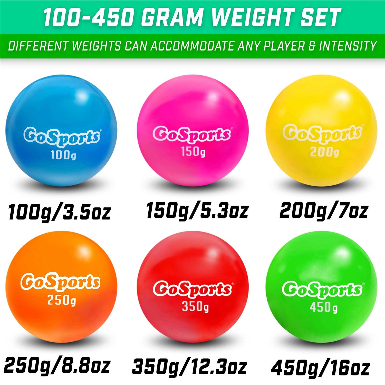 Gosports Plyometric Weighted Balls for Baseball & Softball Training 6 ...