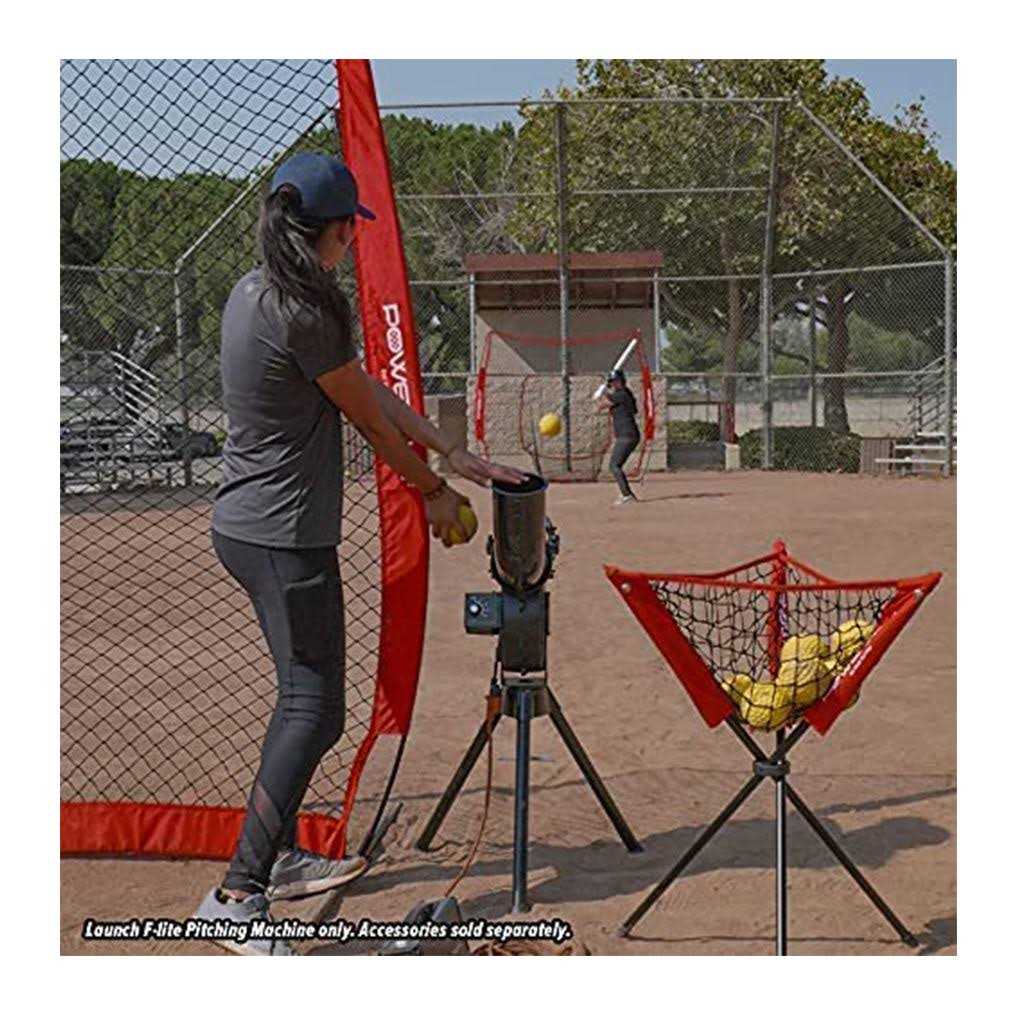Powernet Launch F-Lite Baseball and Softball Pitching Machine - Sports ...
