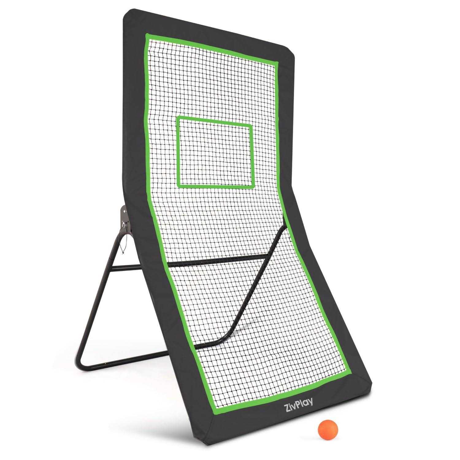 Lacrosse Rebounder Volleyball Rebounder Net 4x7ft Throwback Net with 5 ...