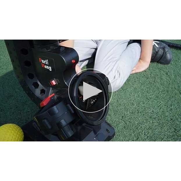 Furlihong Upgraded Electronic Baseball Pitching Machine, Adjustable ...