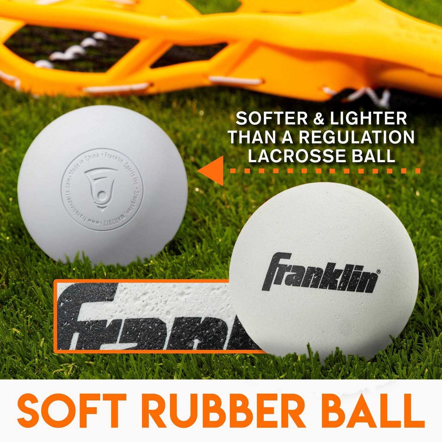 Franklin Sports Youth Lacrosse 2 Stick & Ball Set - Sports Supplies ...
