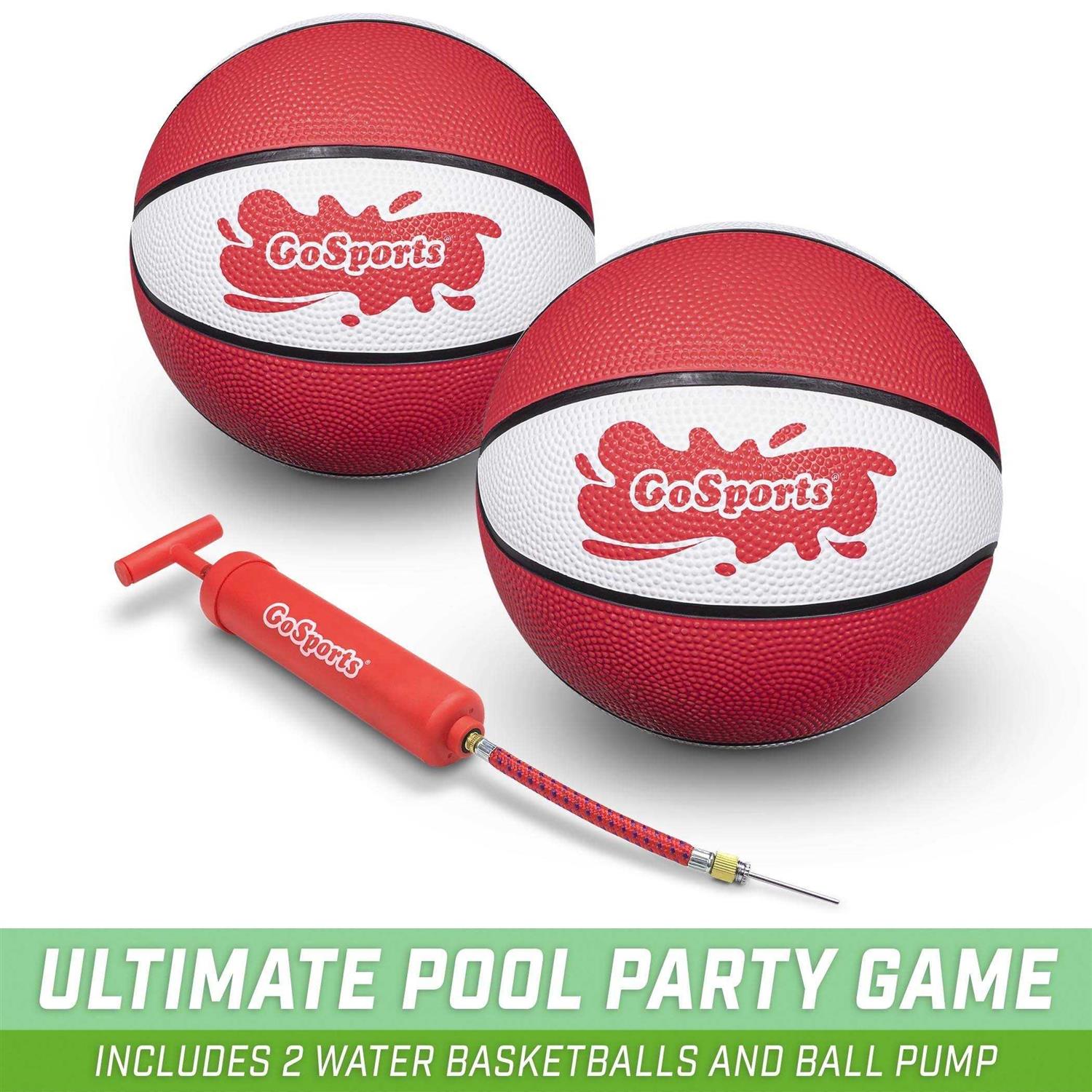 GoSports Splash Hoop PRO Poolside Basketball Game, Includes Hoop, 2 ...