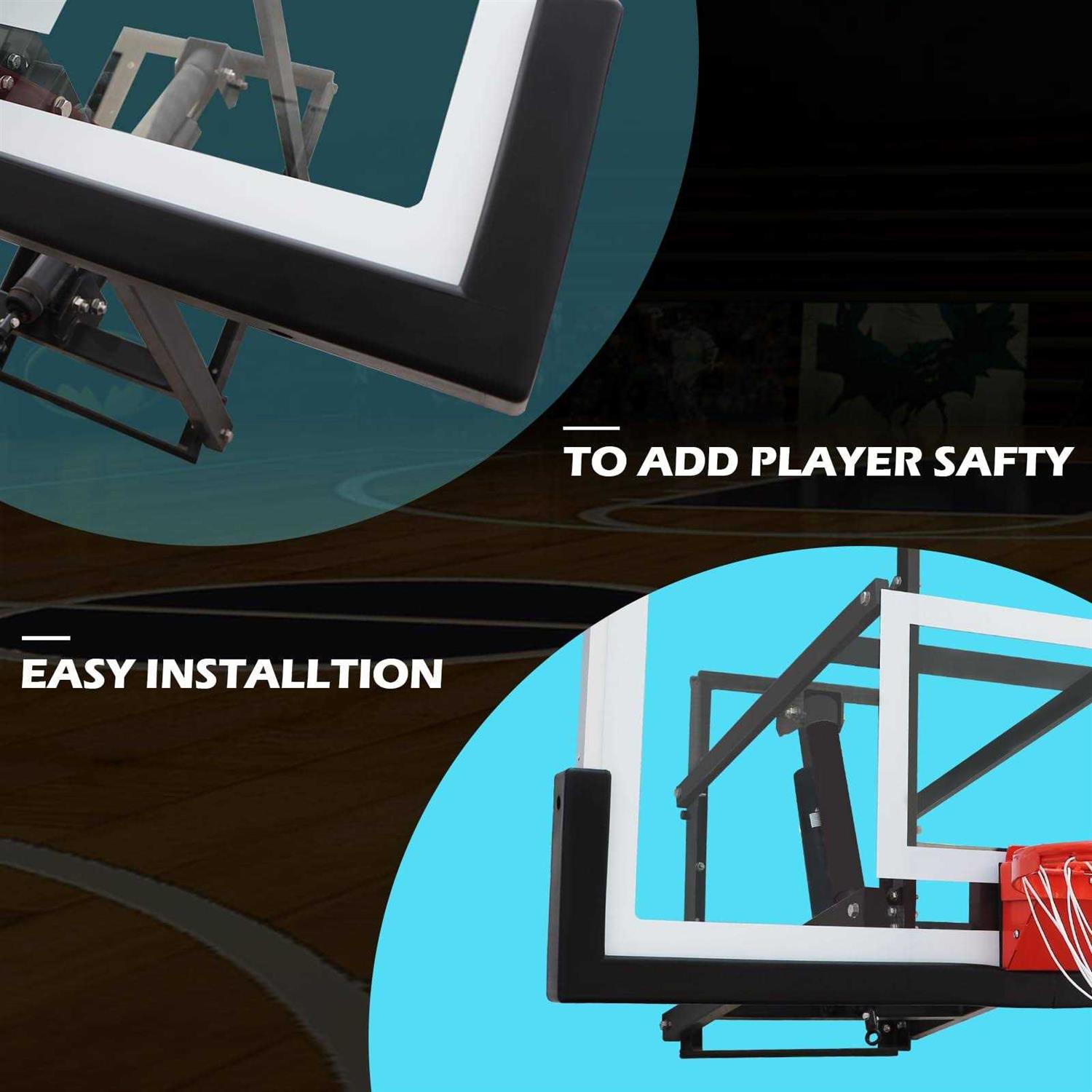 Progoal Universal Uv-resistant Basketball Backboard Padding Fits All ...