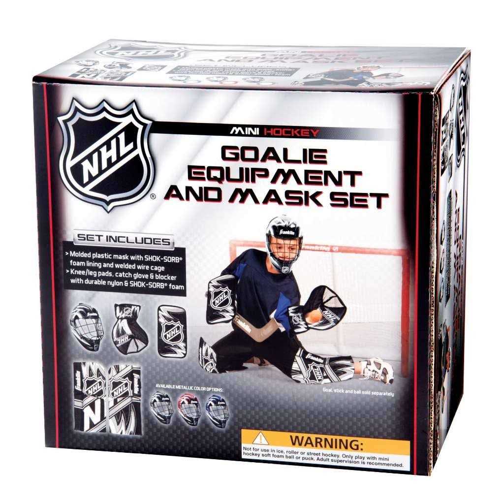 Franklin NHL Mini Hockey Goalie Equipment & Mask Set - Sports Supplies ...