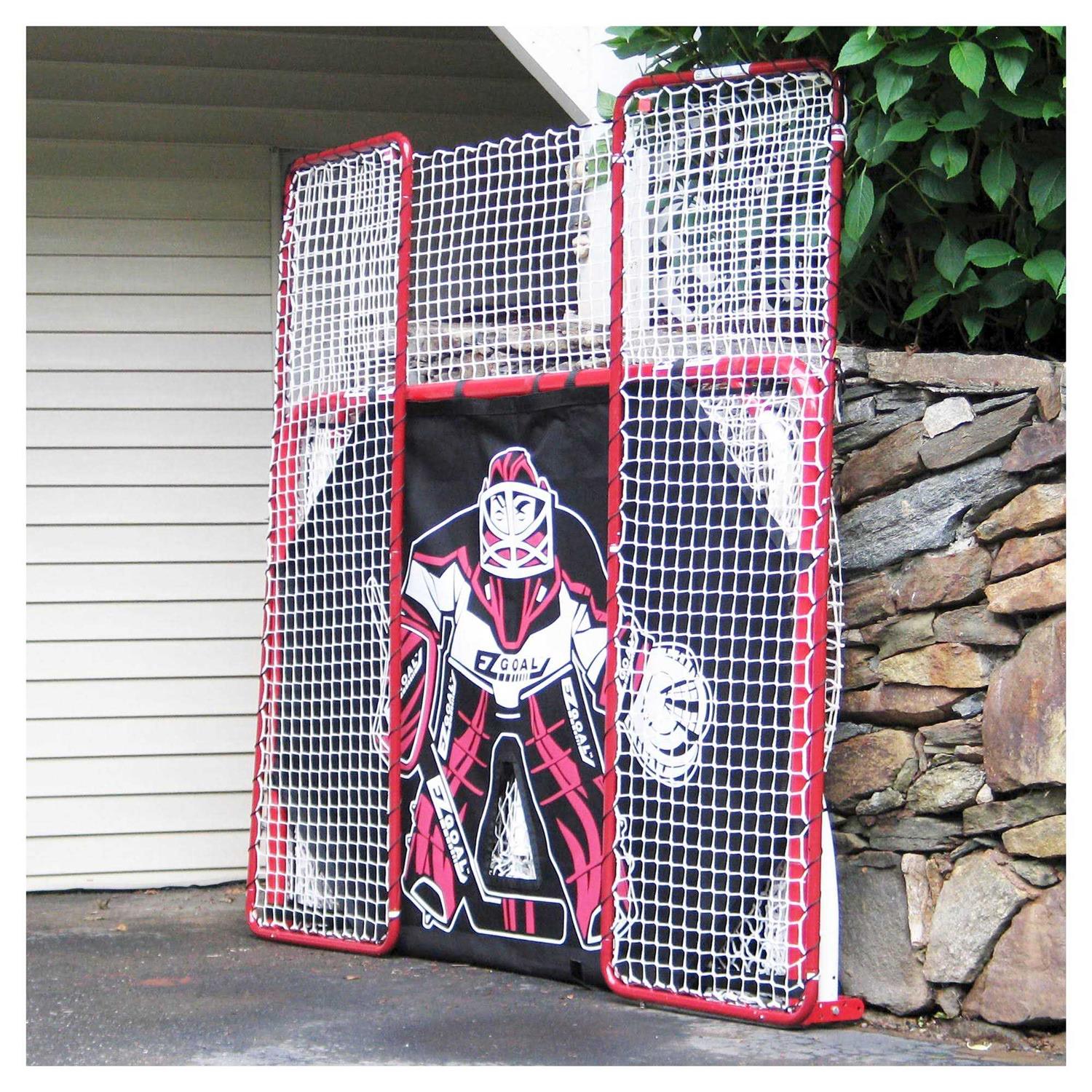 Ez Goal Folding Hockey Training Goal Net w/ Backstop - Sports Supplies ...