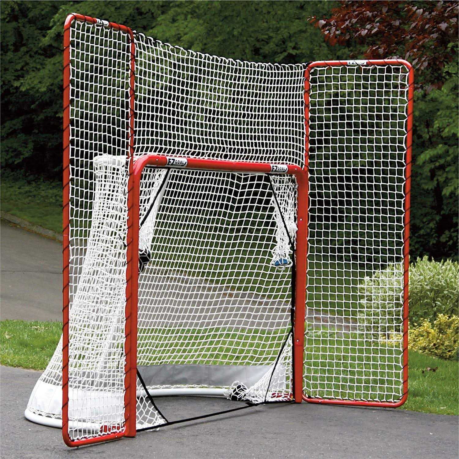 Ez Goal Folding Hockey Training Goal Net w/ Backstop - Sports Supplies ...