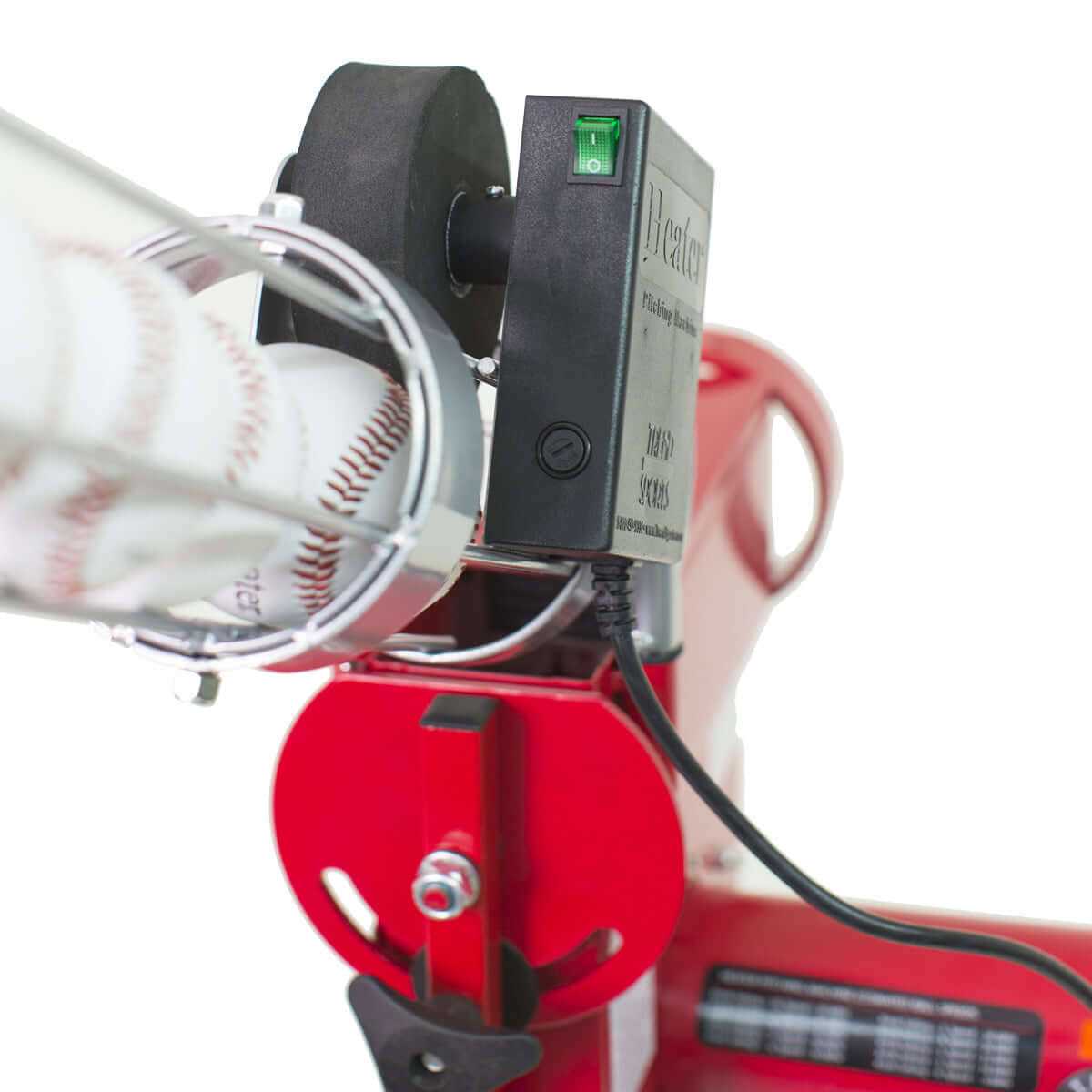 Heater Pro Real Curveball Pitching Machine With Ball Feeder - Sports ...