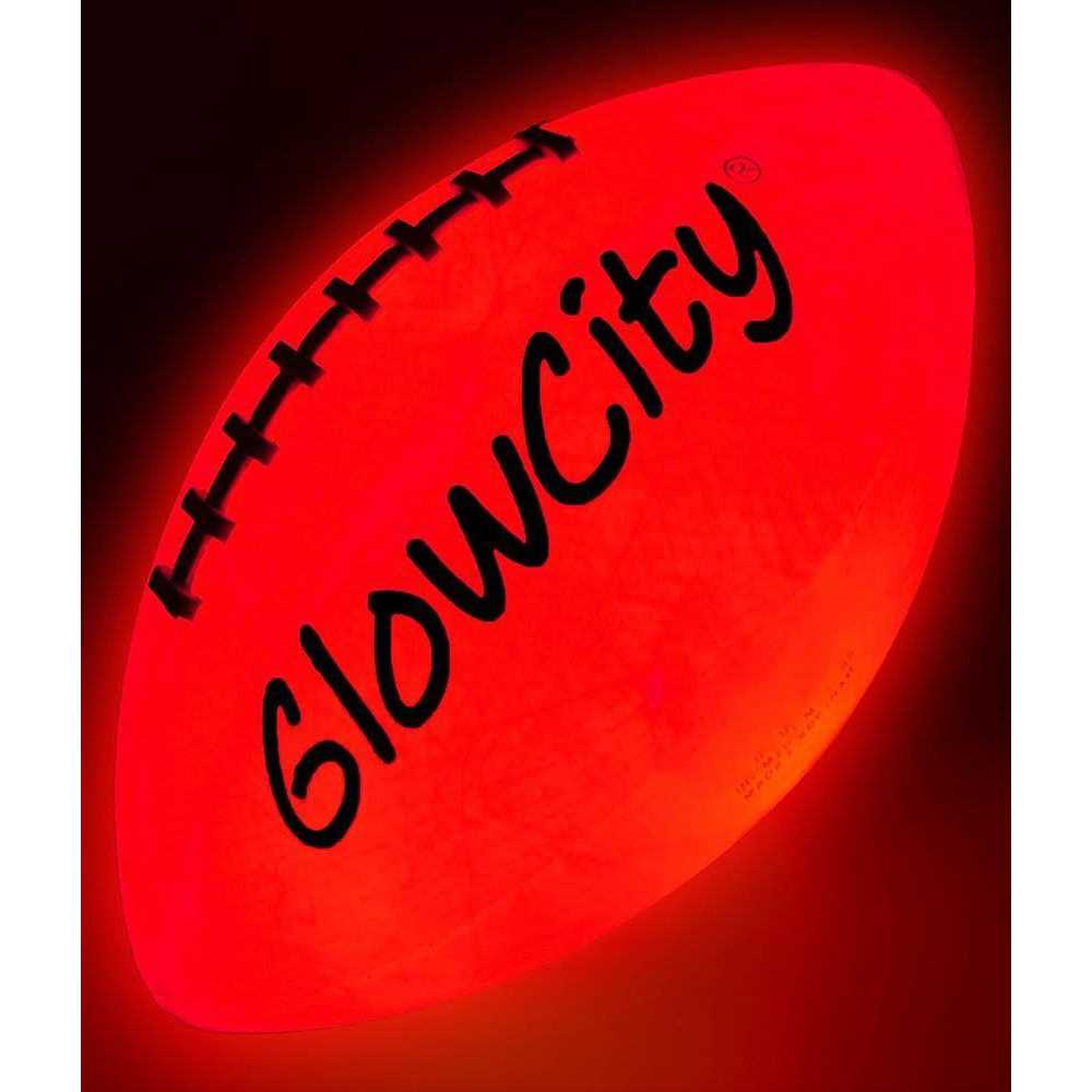 Glowcity Glow in The Dark Football Light Up Size Footballs - Sports ...