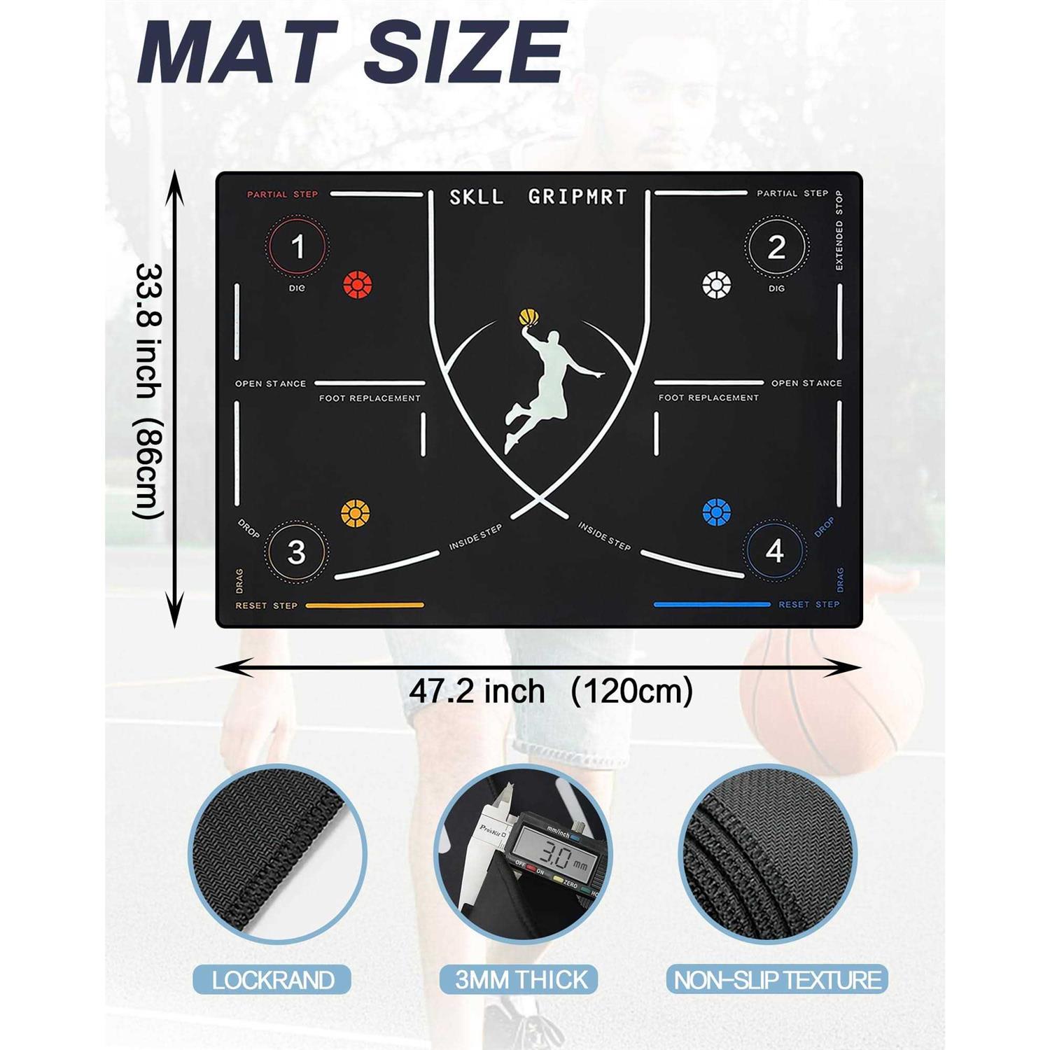 Portable Basketball Footwork Mat Agility Footstep Training Mat ...
