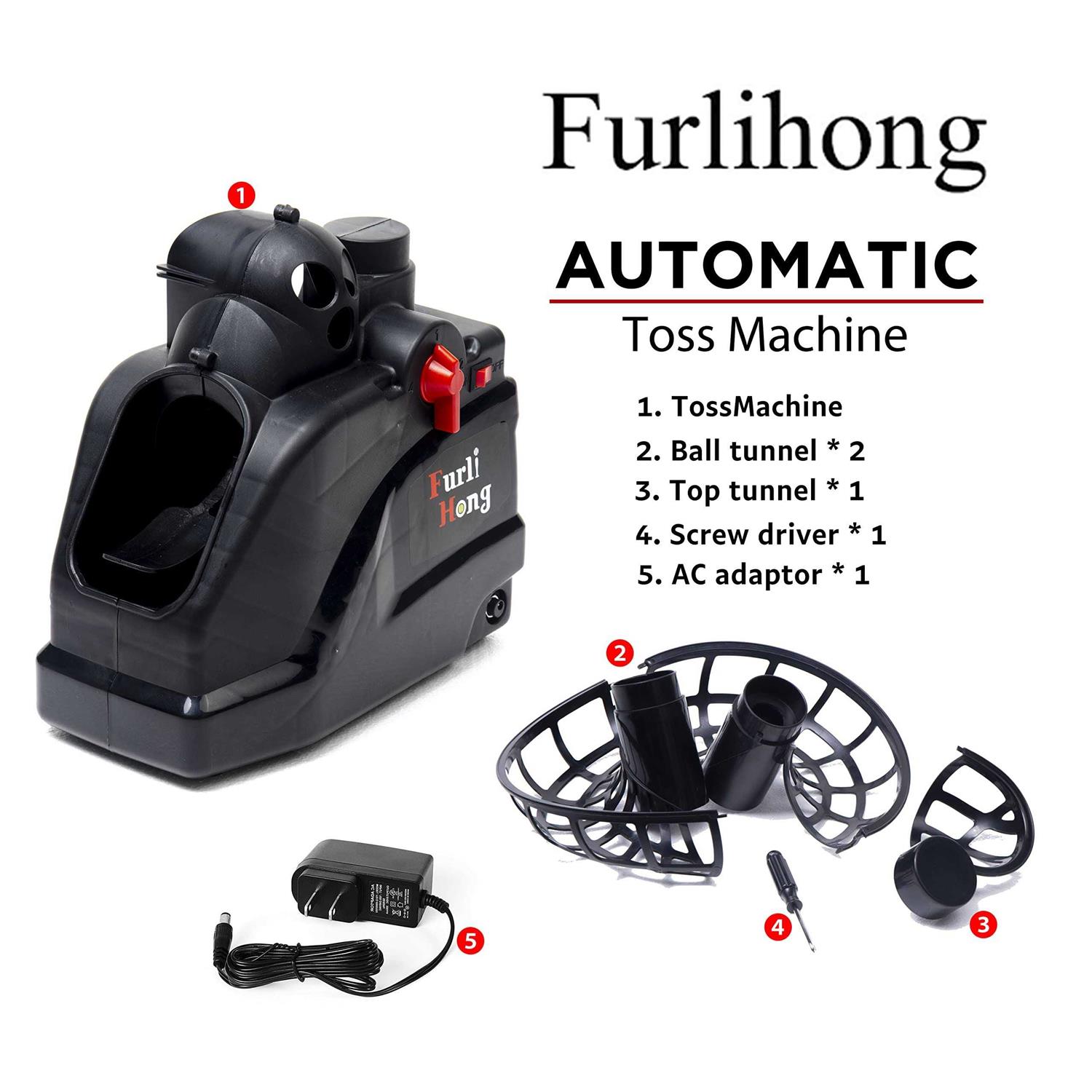 Furlihong 6802BH 2 in 1 Baseball & Tennis Ball Launcher Machine ...