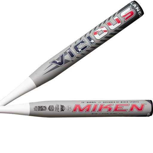 Miken Vicious 13 Balanced Dual Stamp Slow Pitch Softball Bat - Sports ...
