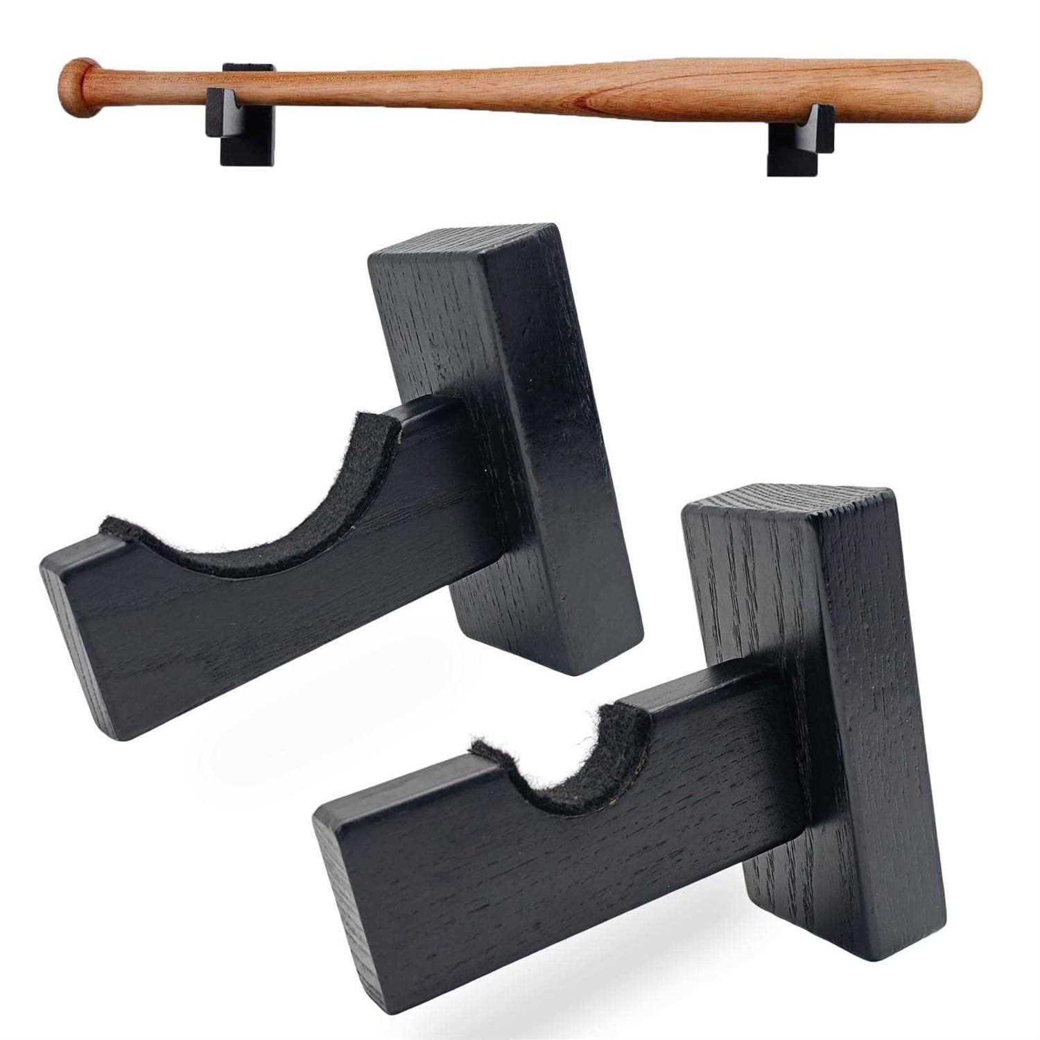 Orga'Neat Baseball Bat Display Case Wall Mount Solid Ash Tree Handmade ...