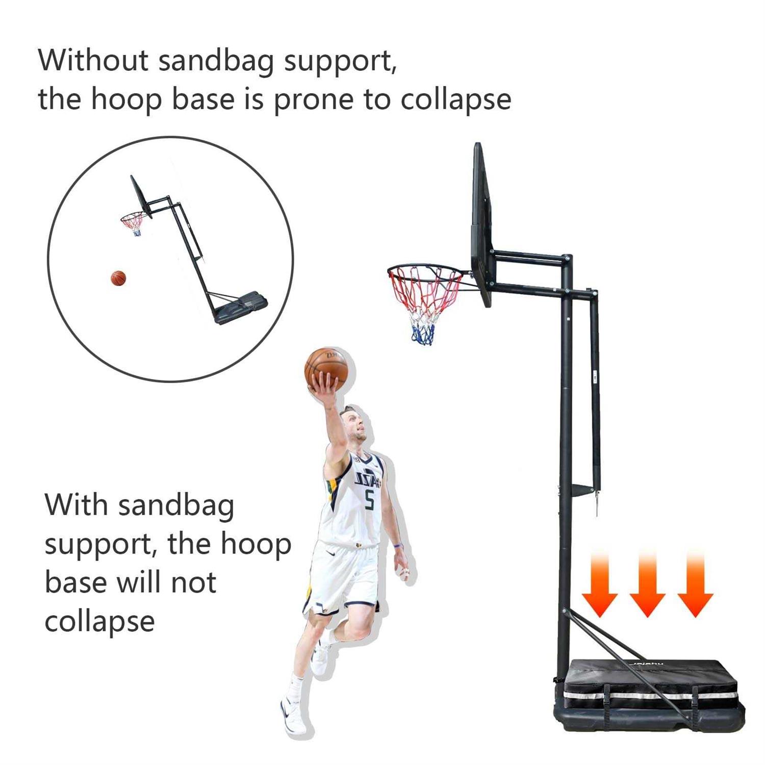 Jajahu Portable Weather-Resistant Heavy Basketball Sandbag Basketball ...