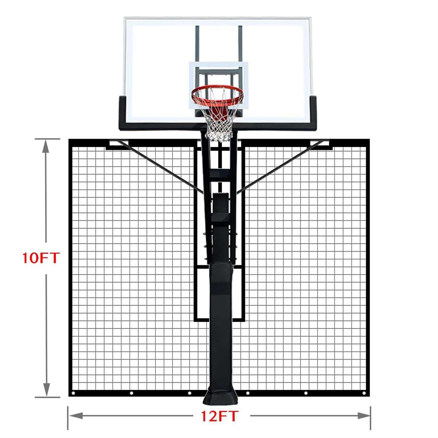 Progoal Basketball Yard Guard Defensive Net System Heavy Duty 12FT x ...