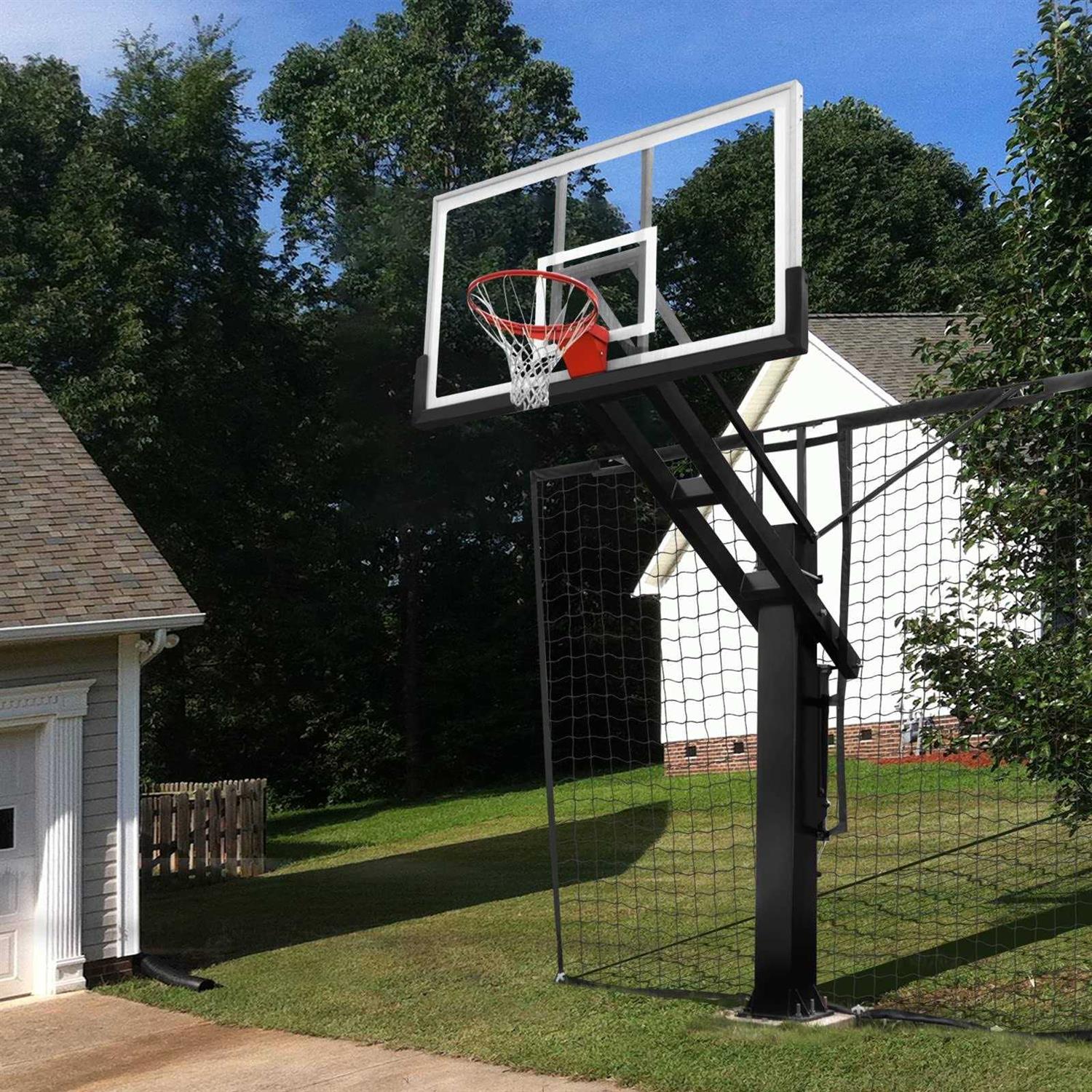 Progoal Basketball Yard Guard Defensive Net System Heavy Duty 12FT x ...