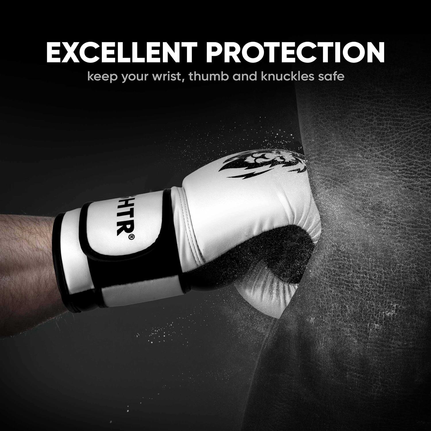 FIGHTR Boxing Gloves Ideal Stability & Impact Strength Punching Gloves ...
