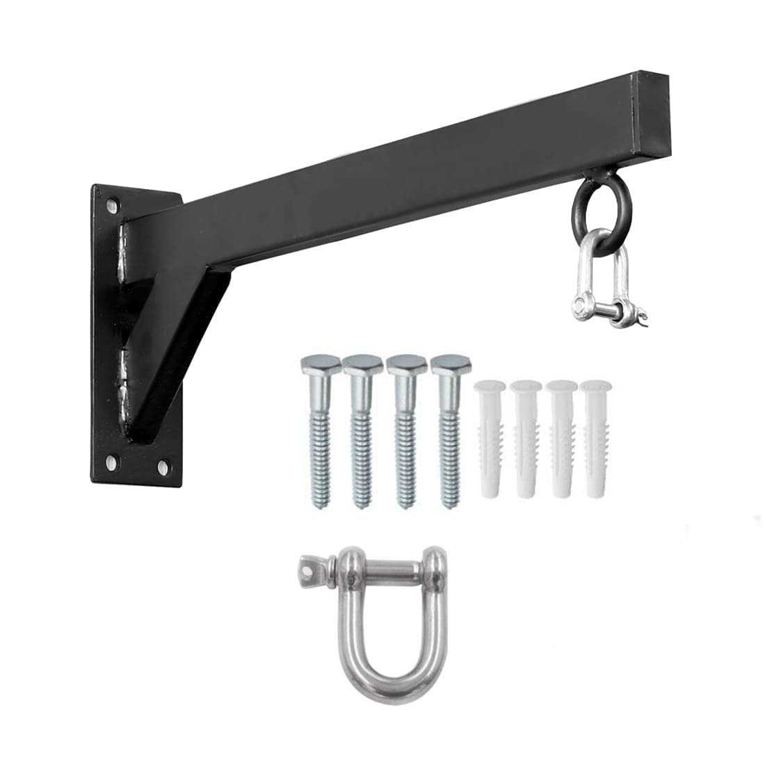 Punch Bag Wall Bracket by JP Sports 18inch Heavy Duty with D-Shackle ...