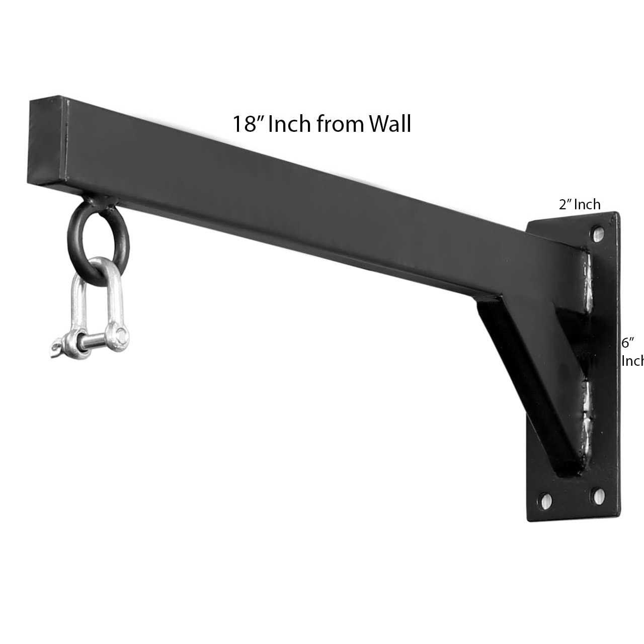Punch Bag Wall Bracket by JP Sports 18inch Heavy Duty with D-Shackle ...