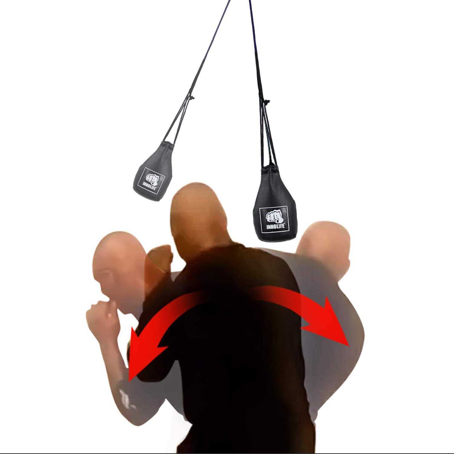 Innolife Boxing Slip Bag Boxing Dodge Hide Speed Bag Maize Ball Leather ...