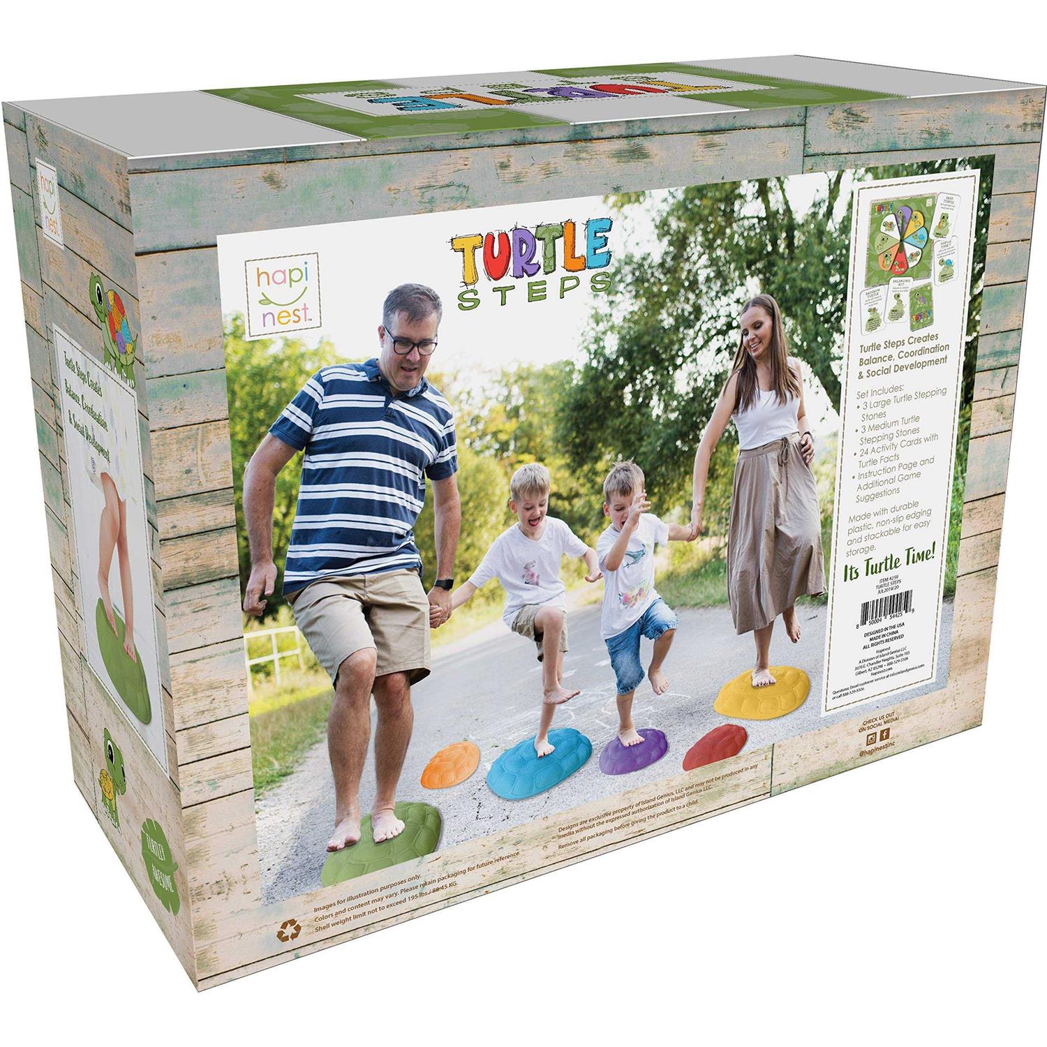 Hapinest Turtle Steps Balance Stepping Stones Obstacle Course ...