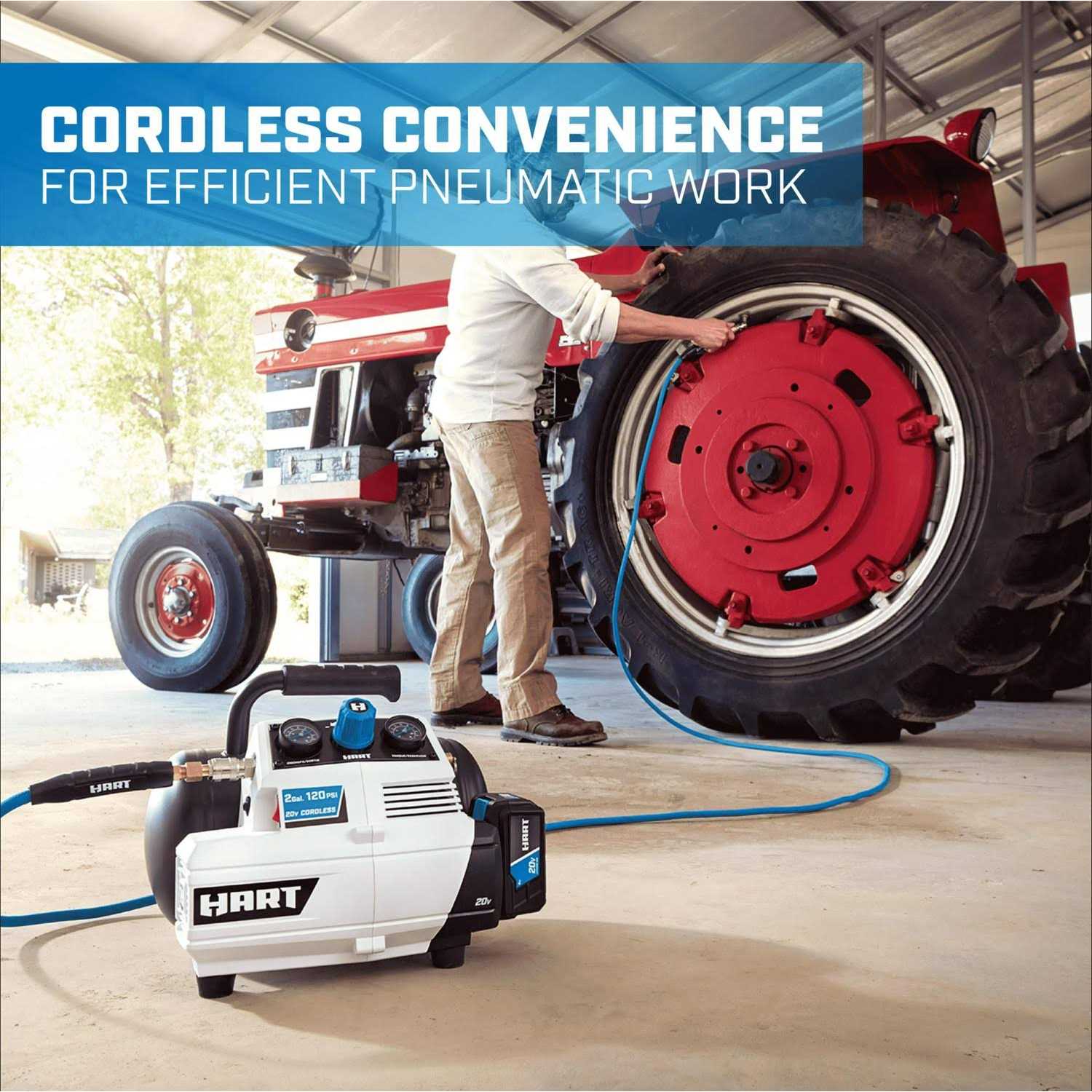 HART 20-Volt 2 Gallon Compressor - Sports Supplies Online Store