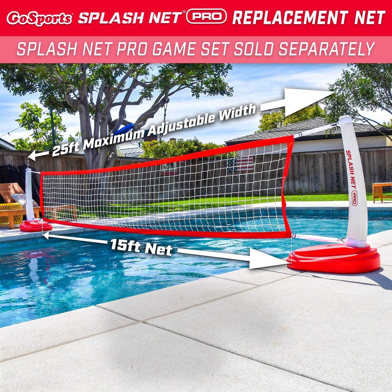 GoSports Replacement Pool Volleyball Net Splashnet PRO or MAX Games ...