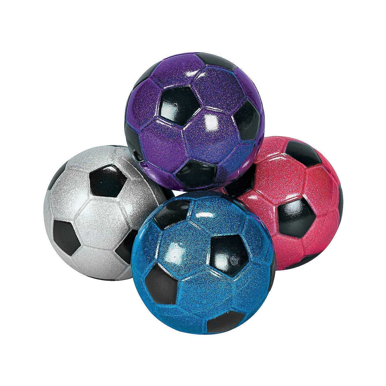 Fun Express Metallic Soccer Ball Handballs - Sports Supplies Online Store