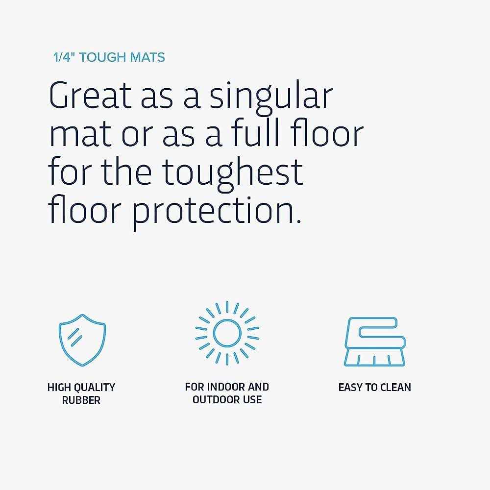 IncStores 1/4' Thick Tough Rubber Flooring Roll Flexible Recycled ... IncStores 1/4' Thick Tough Rubber Flooring Roll Flexible Recycled ...